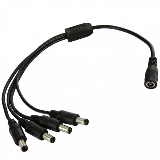 Multiplicateur raccord Jack 2.1 mm quadruple sortie avec 1 prise ...