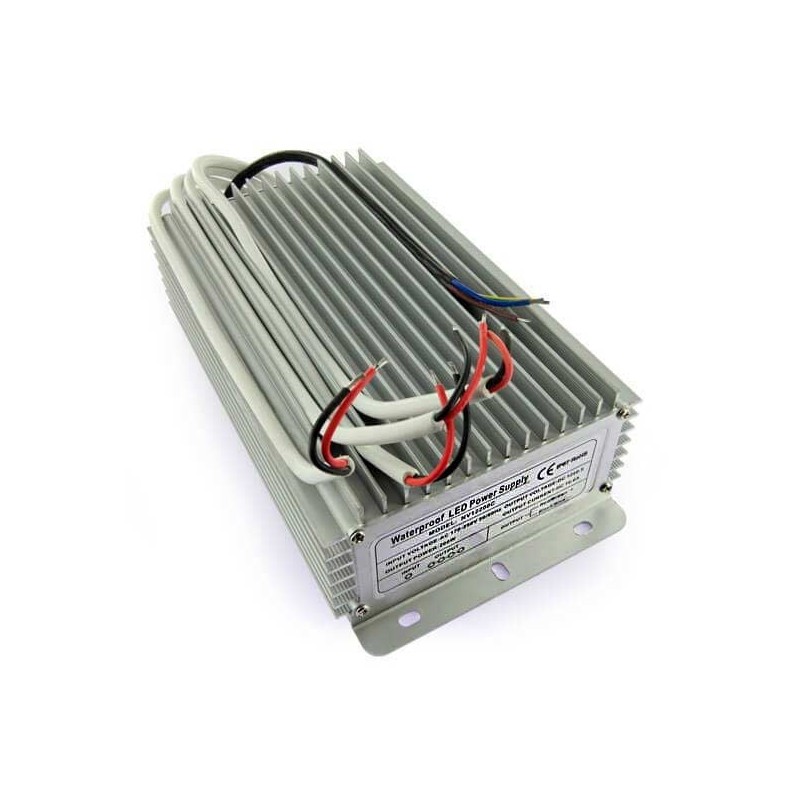 Alimentation LED transformateur 12V - 200W IP67 quatre sorties de 50W
