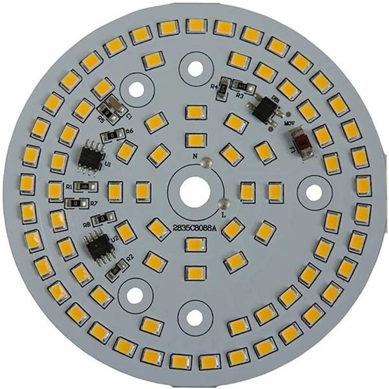 Platine AC LED 40 watts 230V - 80 LED 5730 - Ø 107 mm
