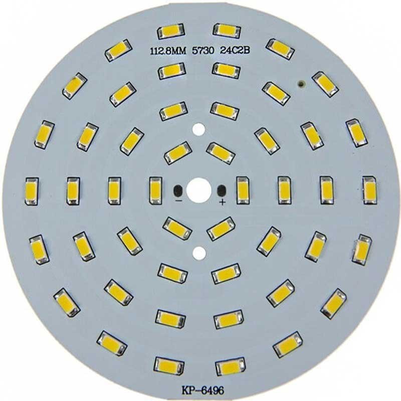 Platine 48 LEDS 5730 de 24 Watts Ø112mm