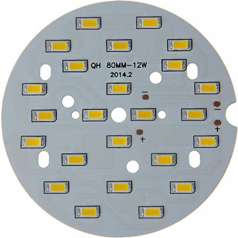 Platine 24 LEDS 5730 de 12 Watts Ø80mm