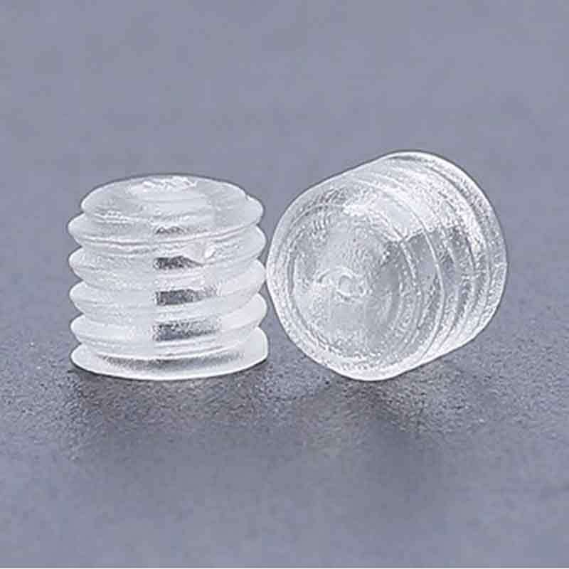Vis en plastique transparent M4 sans tête longueur du filetage 4mm