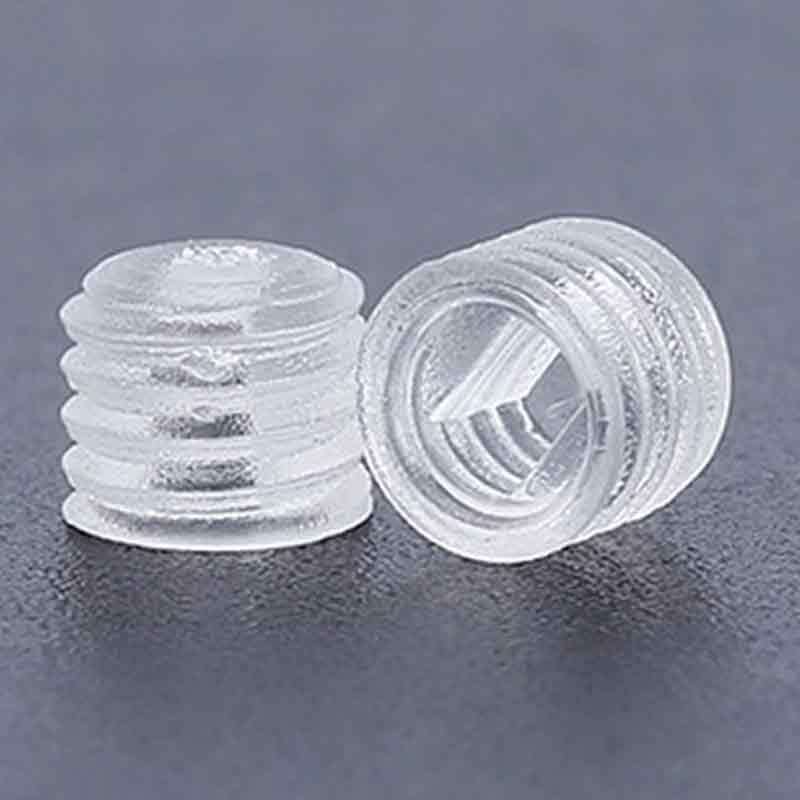 Vis en plastique transparent M6 sans tête longueur du filetage 6mm