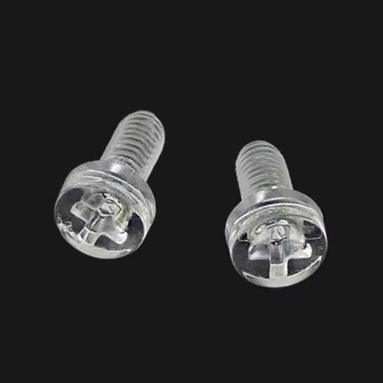 Vis en plastique transparent M4 tête cylindrique longueur 10mm