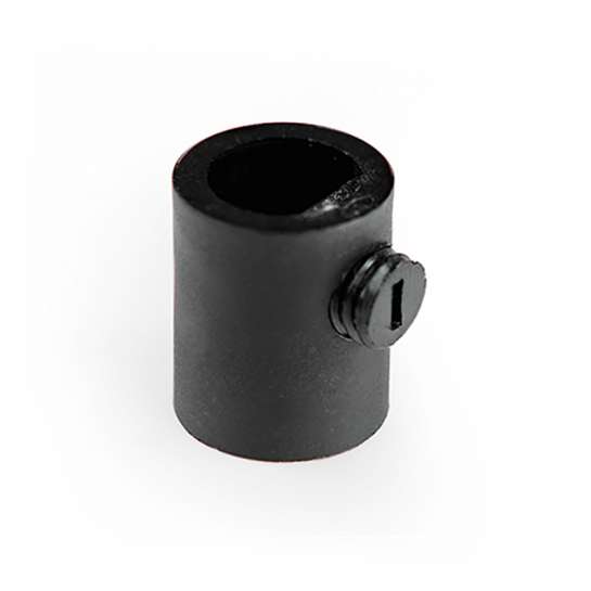 Serre câble électrique M10 en plastique noir avec vis de bloquage M6