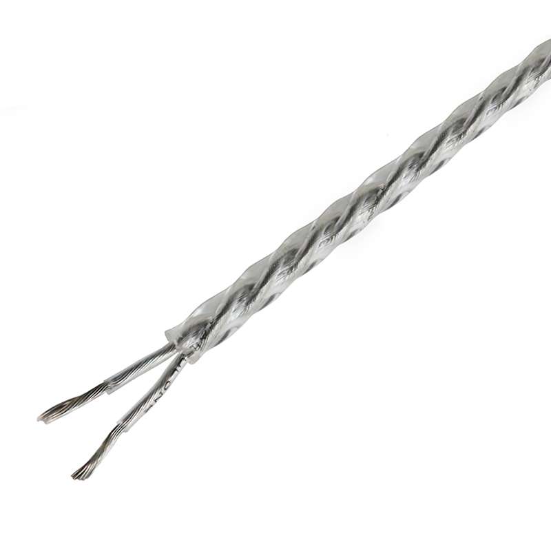 Câble transparent torsadé 2x0.75mm² gaine transparente PVC et téflon