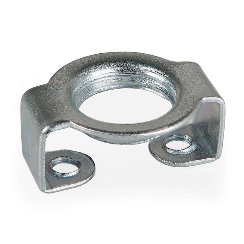 Pontet acier zingué droit M10 pas 1mm hauteur 9mm - pieds intérieur