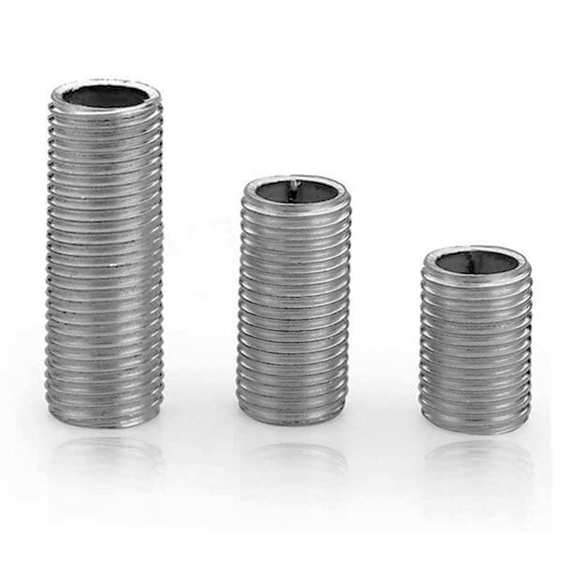 Tube fileté M8 pas de 1mm longueur de 1 à 10 cm